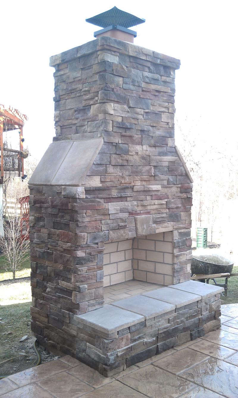 GBR Masonry, Inc. - Exterior Fireplaces